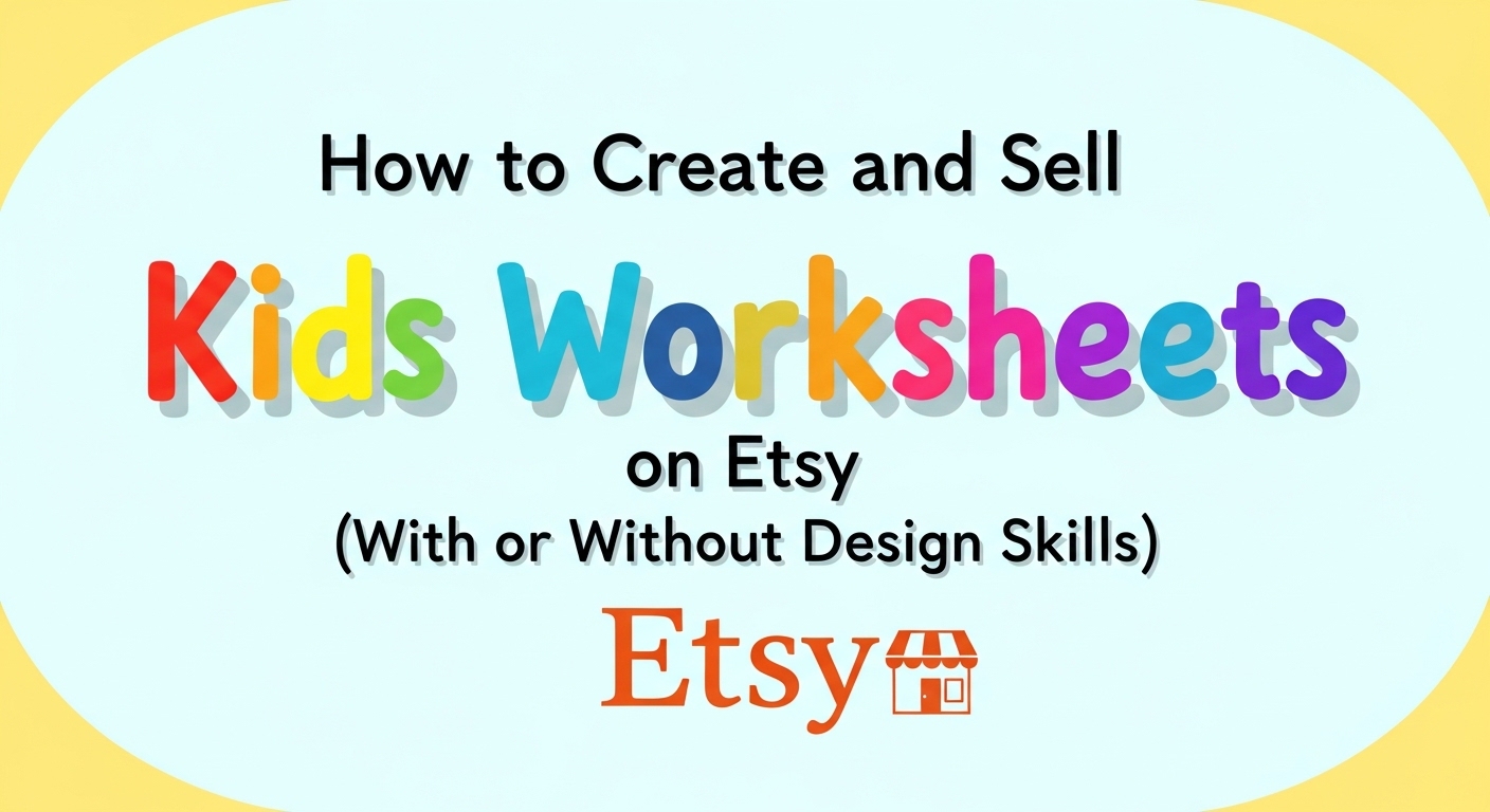 How to Create and Sell Kids Worksheets on Etsy (With or Without Design ...